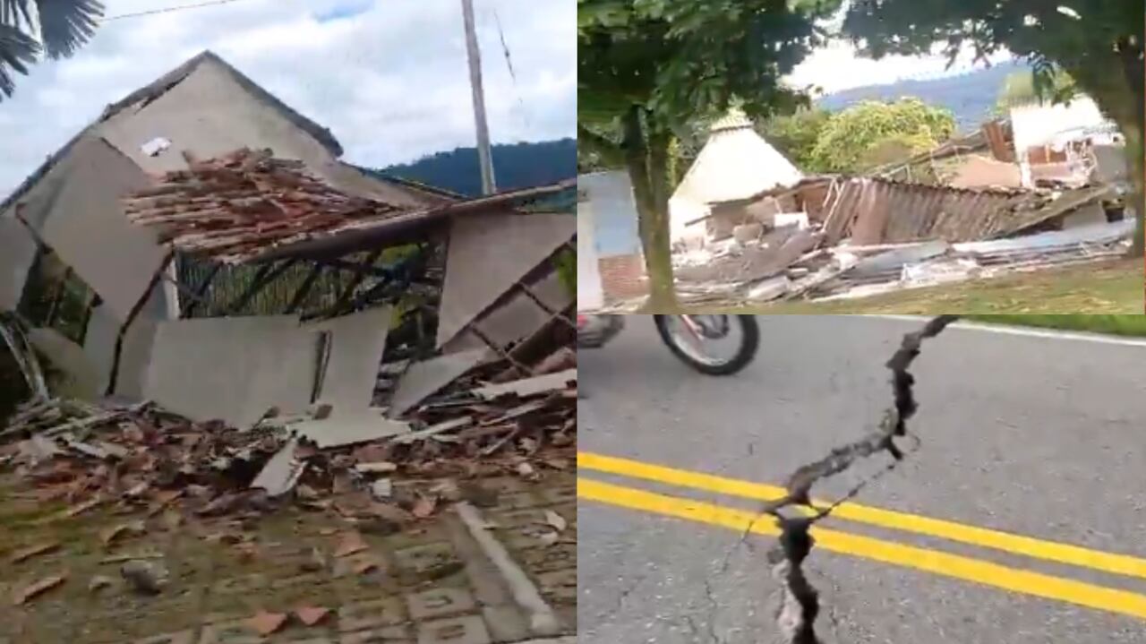 Impactantes imágenes que dejó el temblor en Paratebueno, zona del ...