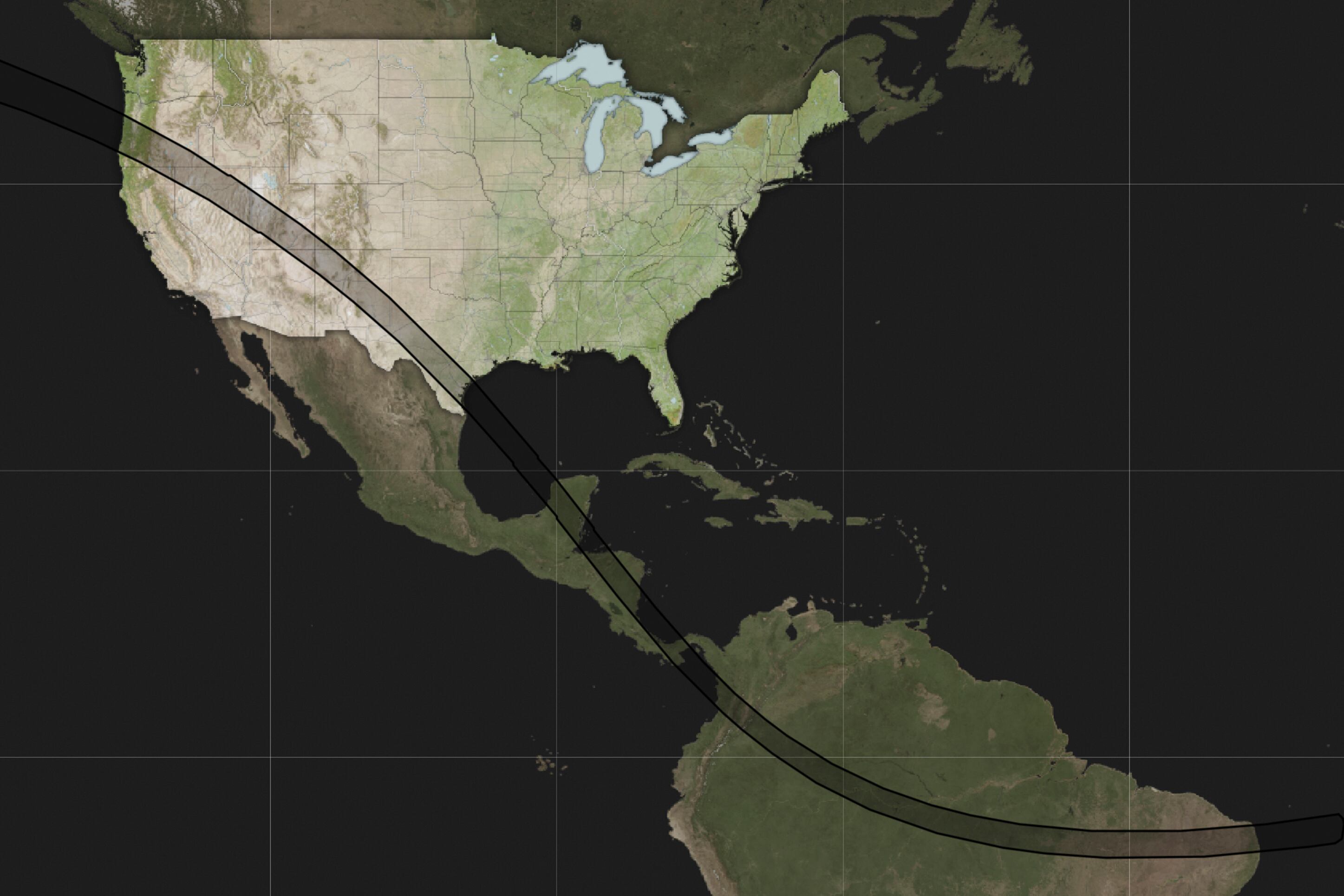Este es el recorrido del eclipse de Sol que se verá este sábado en el ...